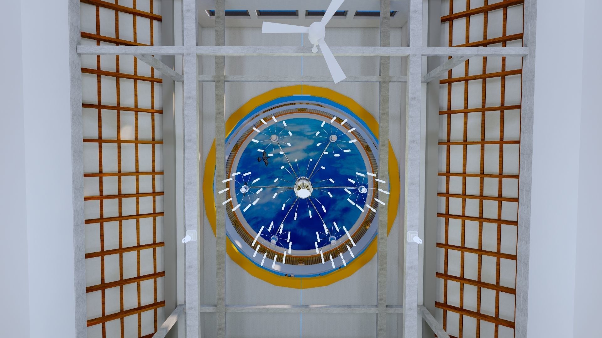 Luxury Islamic Mosque Prayer Room 3D model | CGTrader