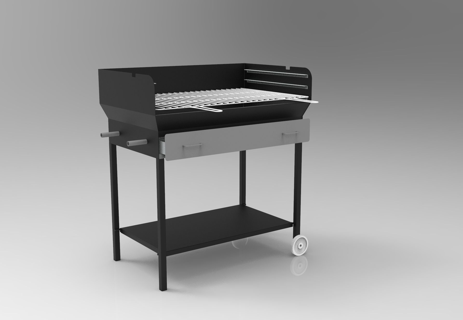 3D model metal garden barbecue 3D model VR / AR / low-poly | CGTrader