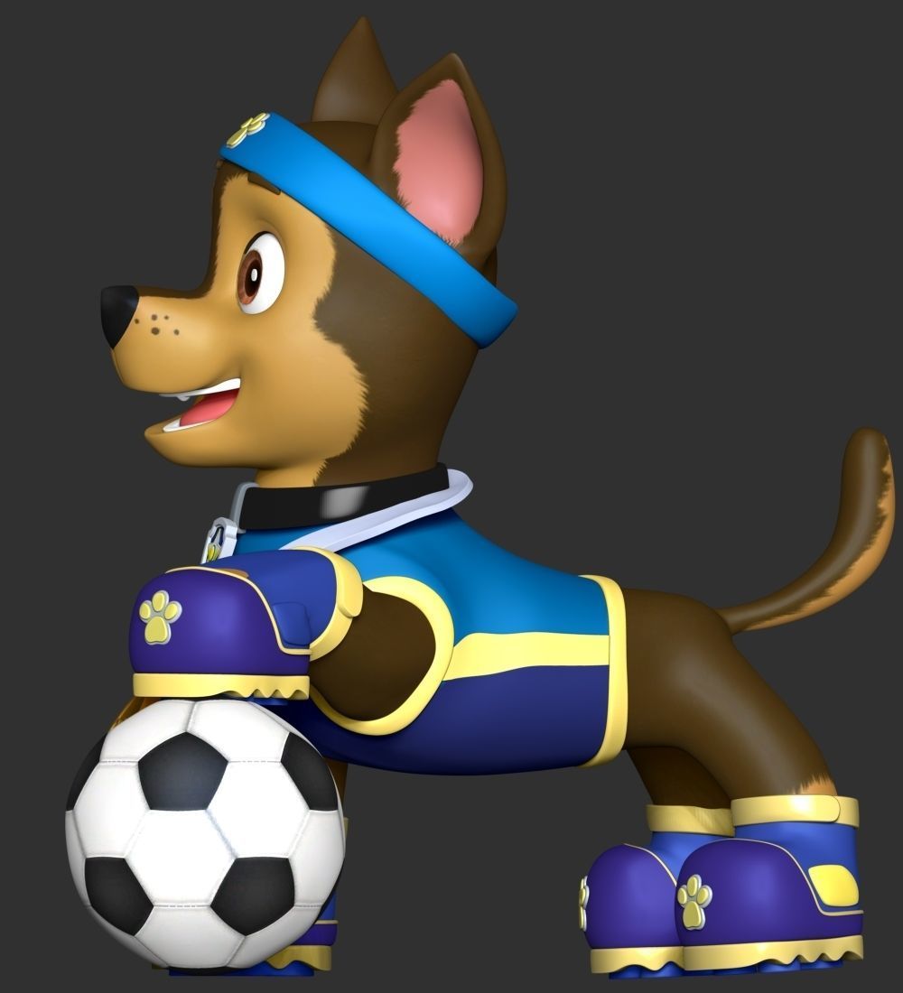 Chase Sports Uniform - Paw patrol 3D model 3D printable | CGTrader