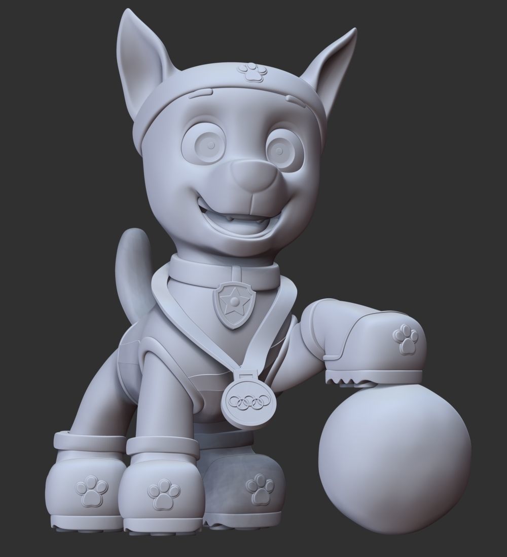 Chase Sports Uniform - Paw patrol 3D model 3D printable | CGTrader