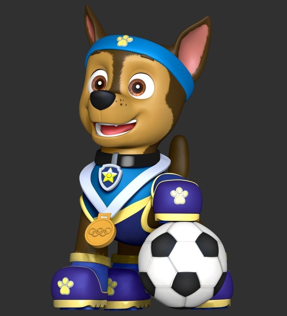 Chase Sports Uniform - Paw patrol 3D model 3D printable | CGTrader