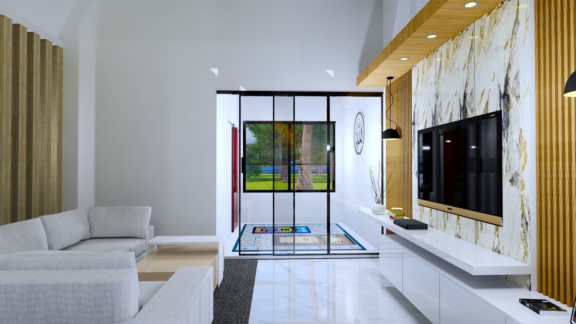 3D model 2 Floor Modern 3d House Design full Nice Interior VR / AR ...