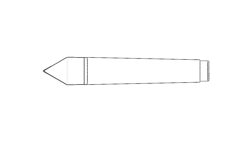 Half Dead Center MT3 4 Lathe Centre Set 3D model rigged | CGTrader