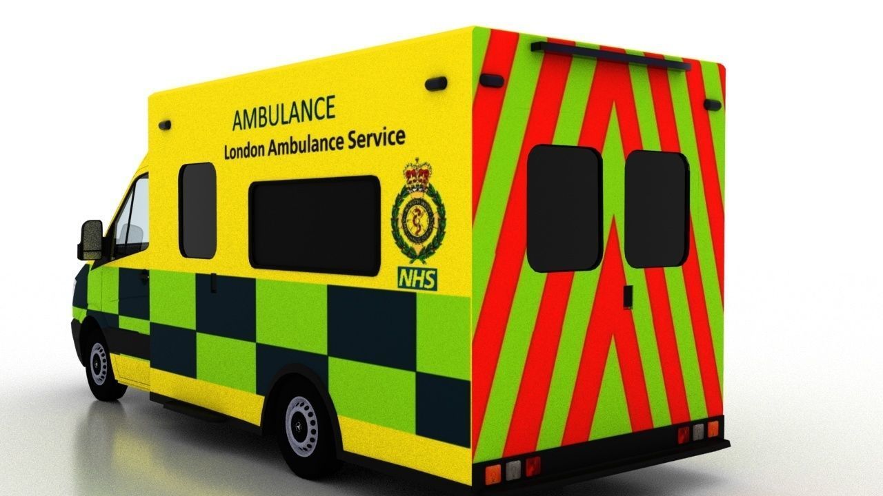 Mercedes Benz Sprinter Truck England Ambulance UK 3D model | CGTrader