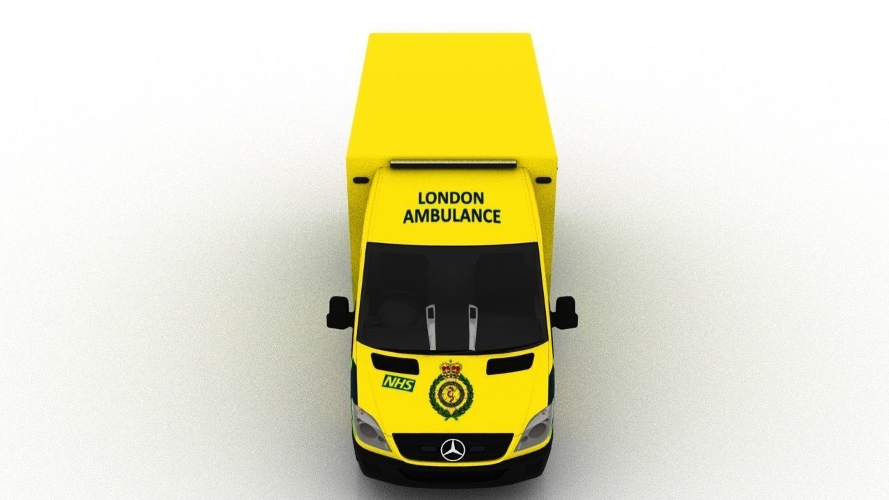 Mercedes Benz Sprinter Truck England Ambulance UK 3D model | CGTrader