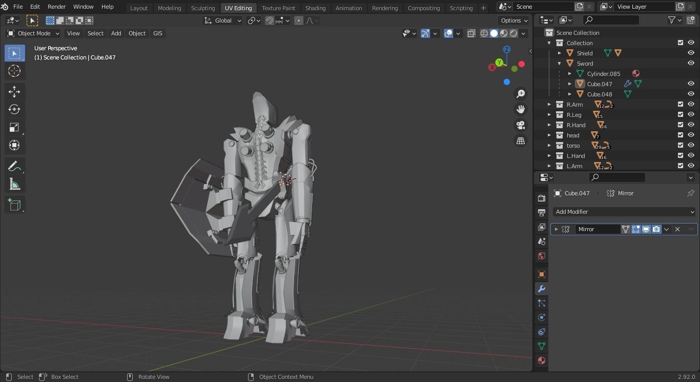 Materialized robot original 3D model | CGTrader