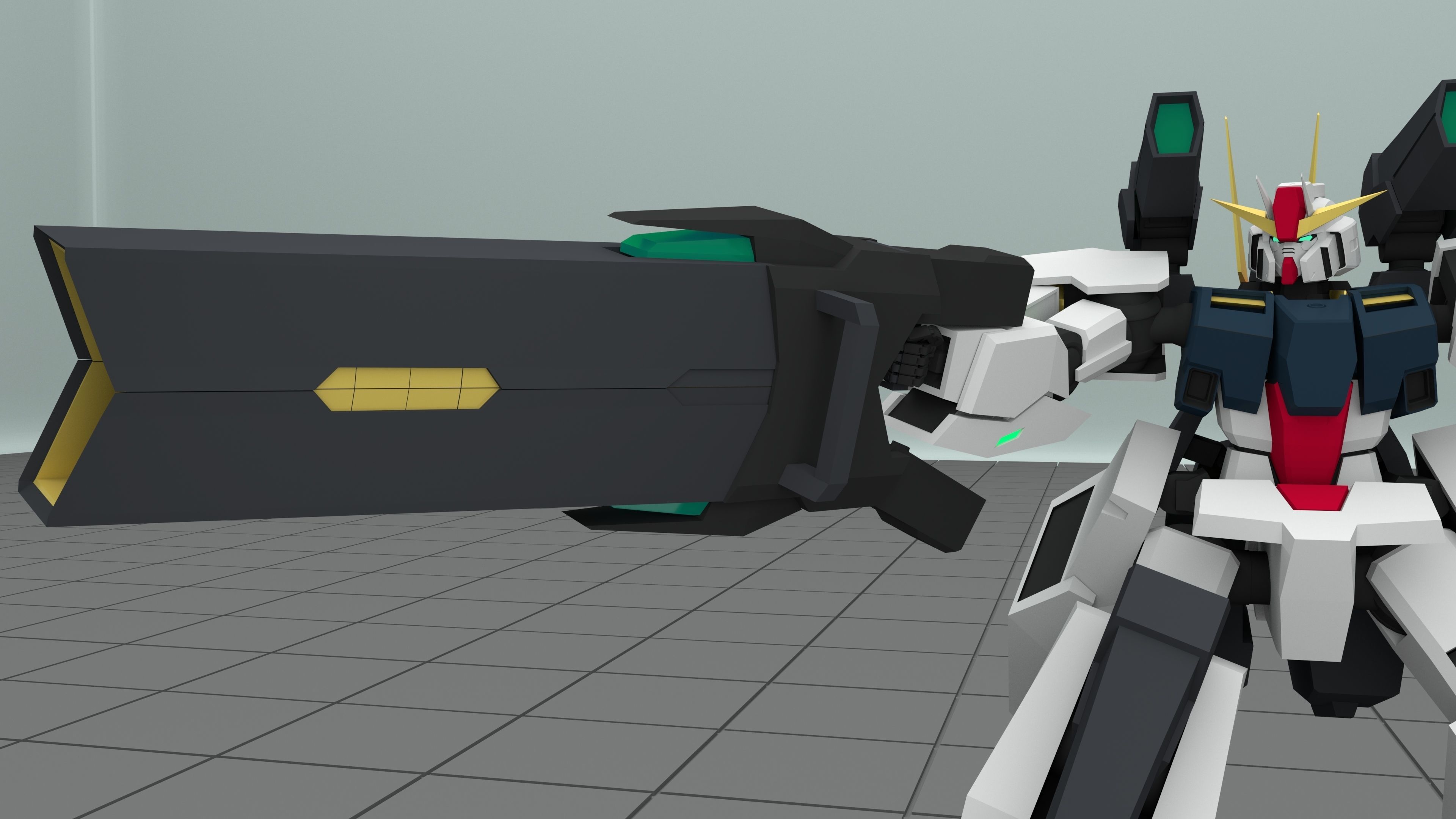 GN-008 Seravee Gundam 3D model | CGTrader