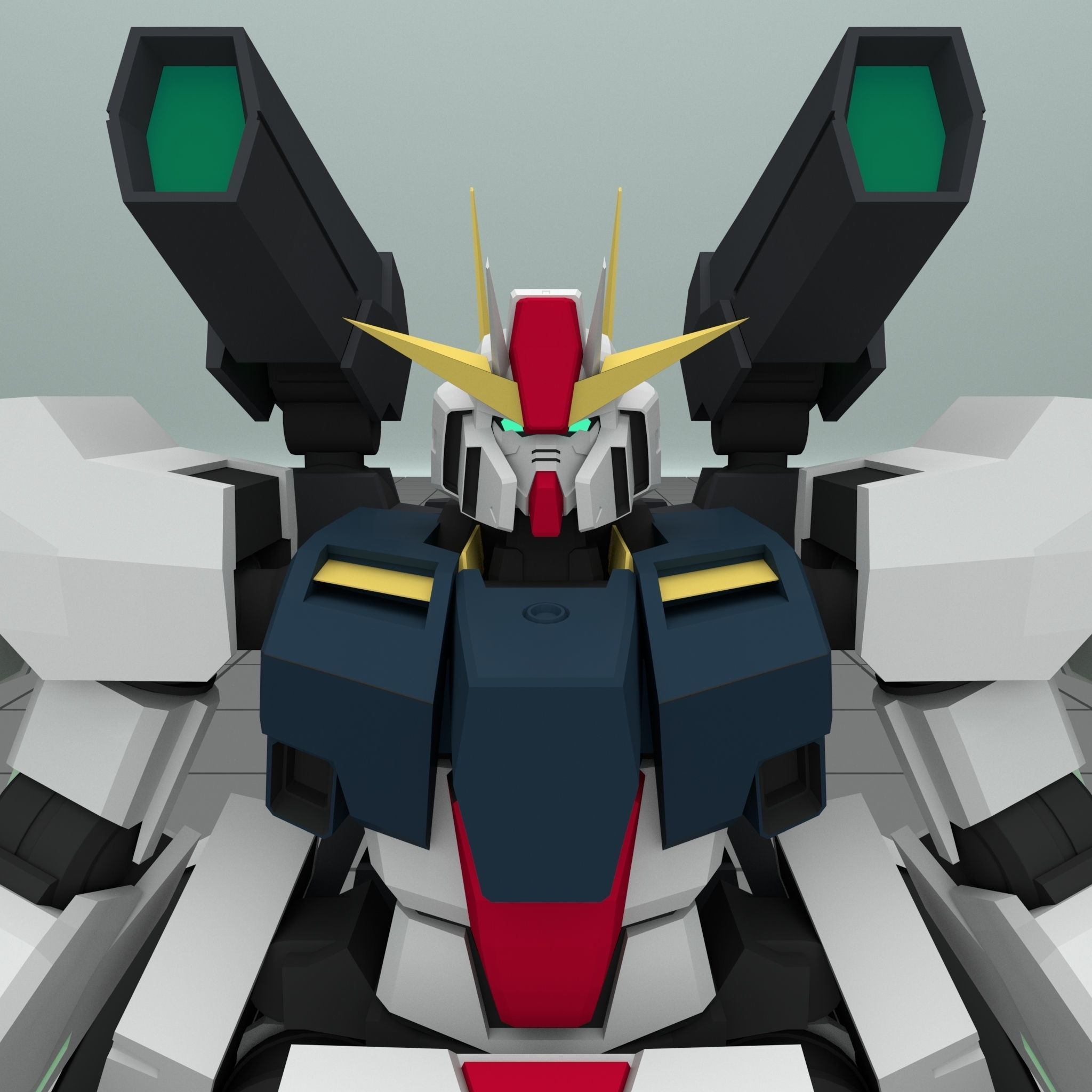 GN-008 Seravee Gundam 3D model | CGTrader