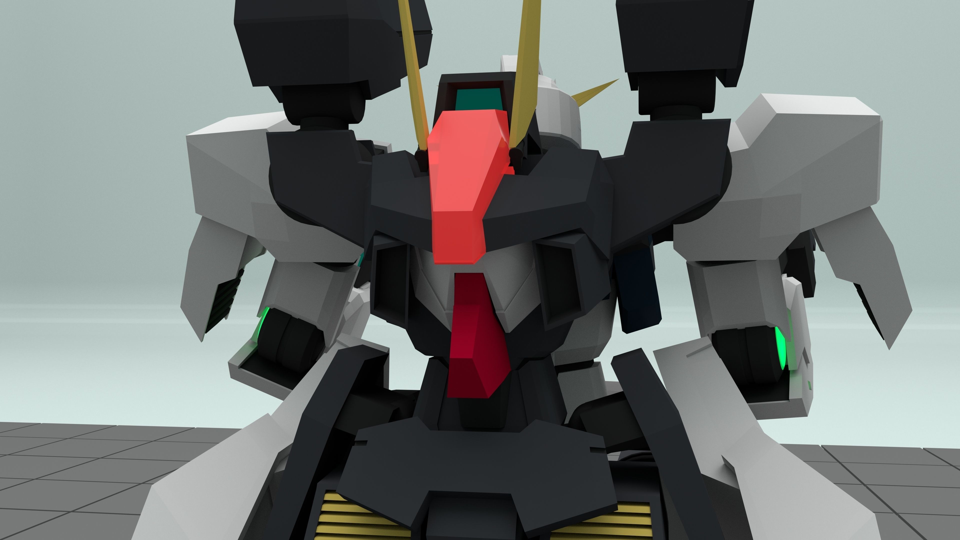 GN-008 Seravee Gundam 3D model | CGTrader