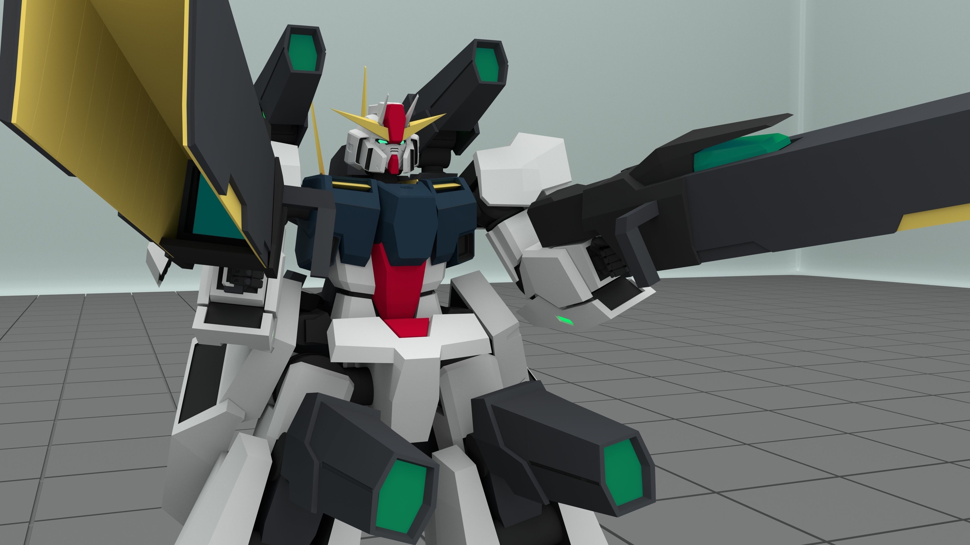 GN-008 Seravee Gundam 3D model | CGTrader