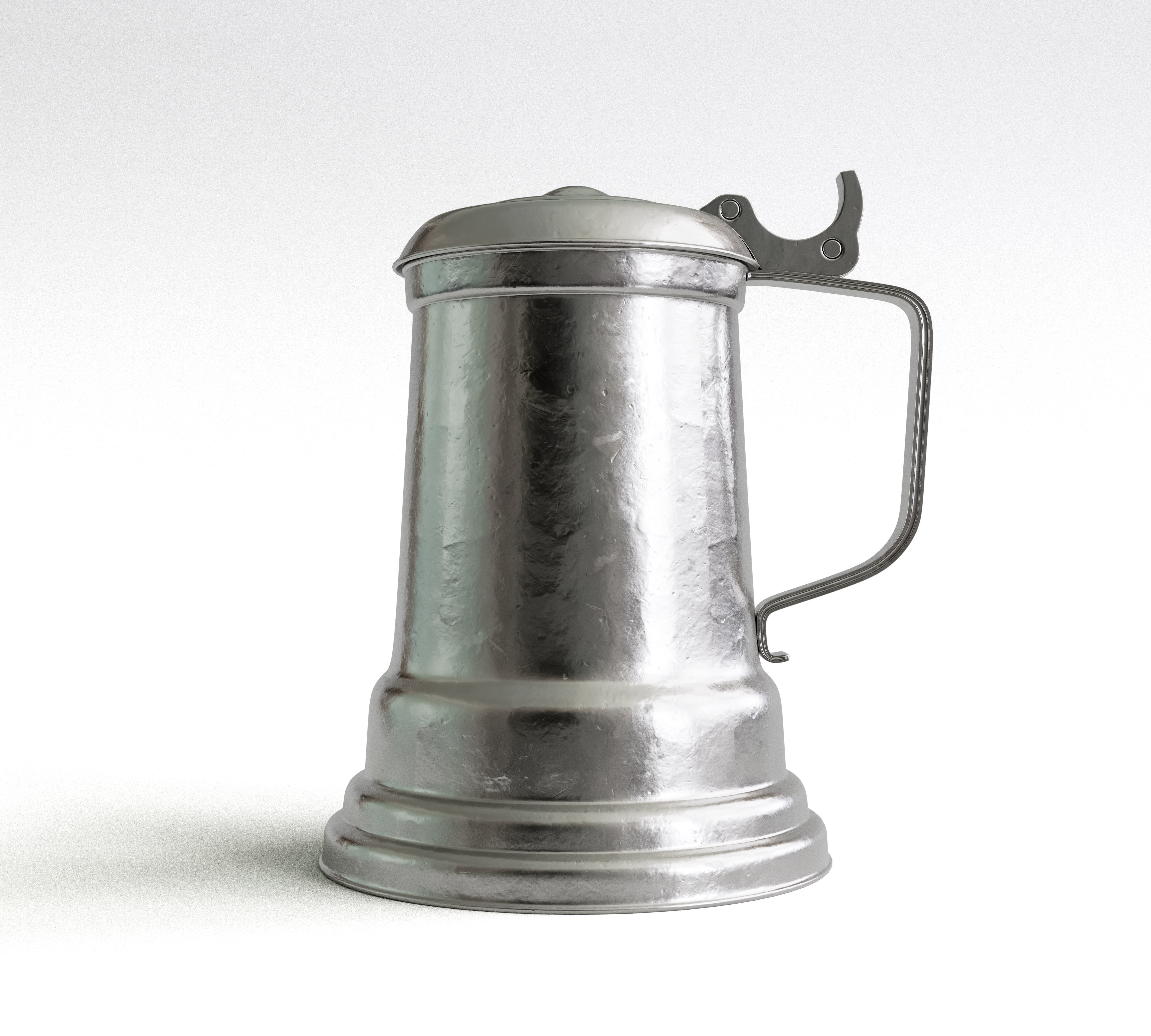 Silver Beer Tankard 3D model | CGTrader