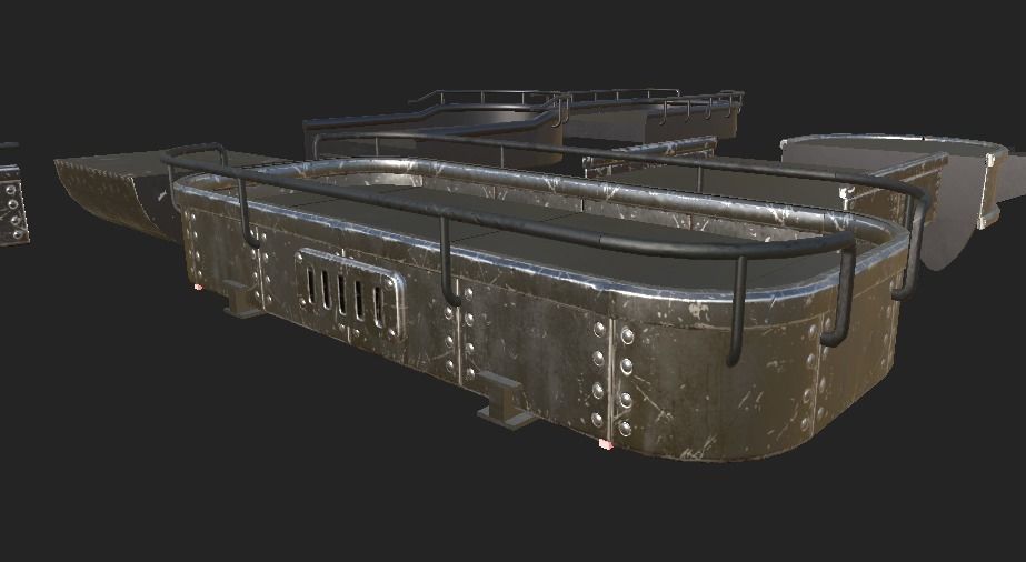 3D model Naval Platform VR / AR / low-poly | CGTrader