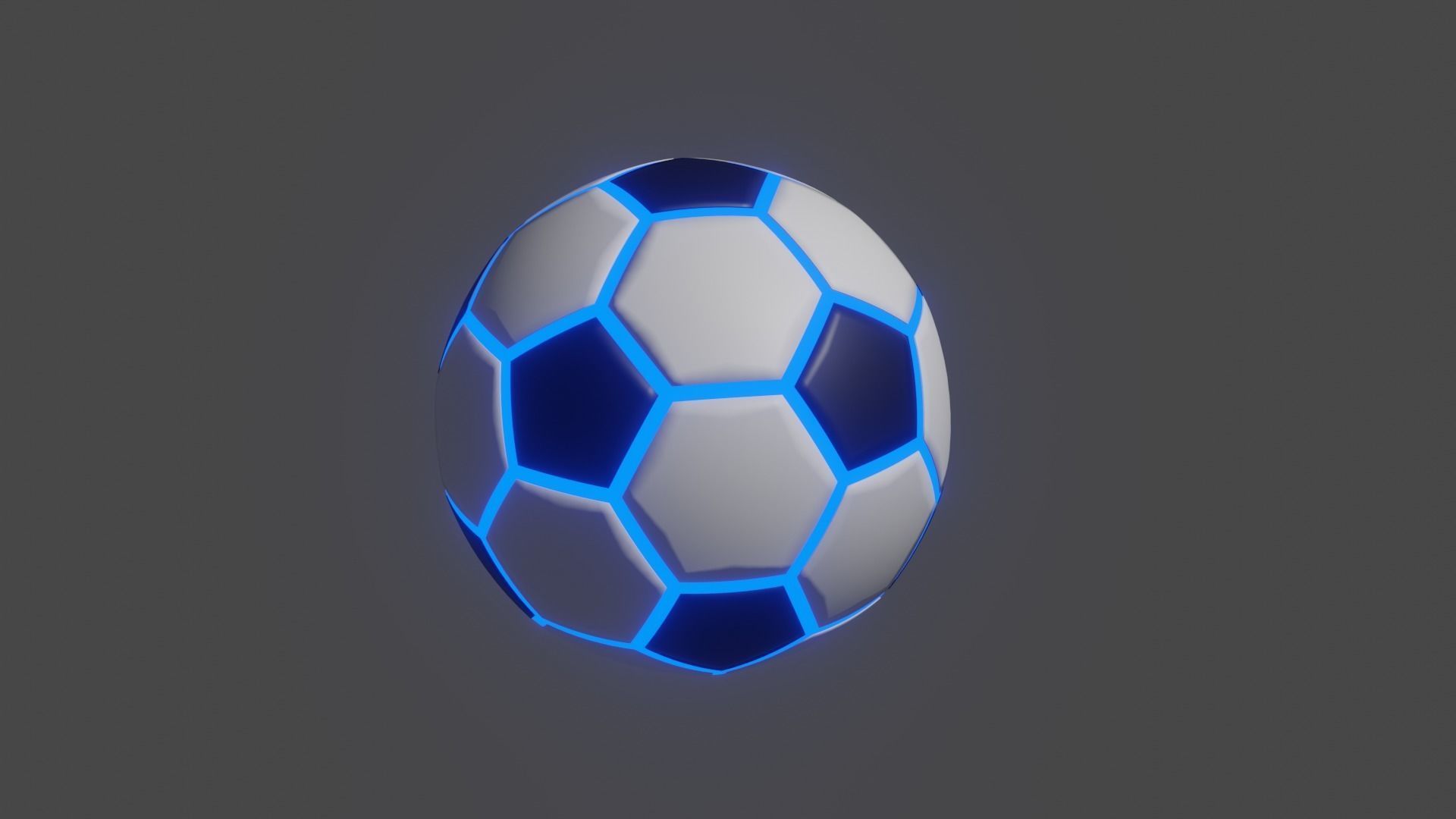 Neon Football Without Textures 3D model | CGTrader