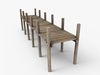 3D model Wooden Pier Low Poly Game Ready VR / AR / low-poly | CGTrader