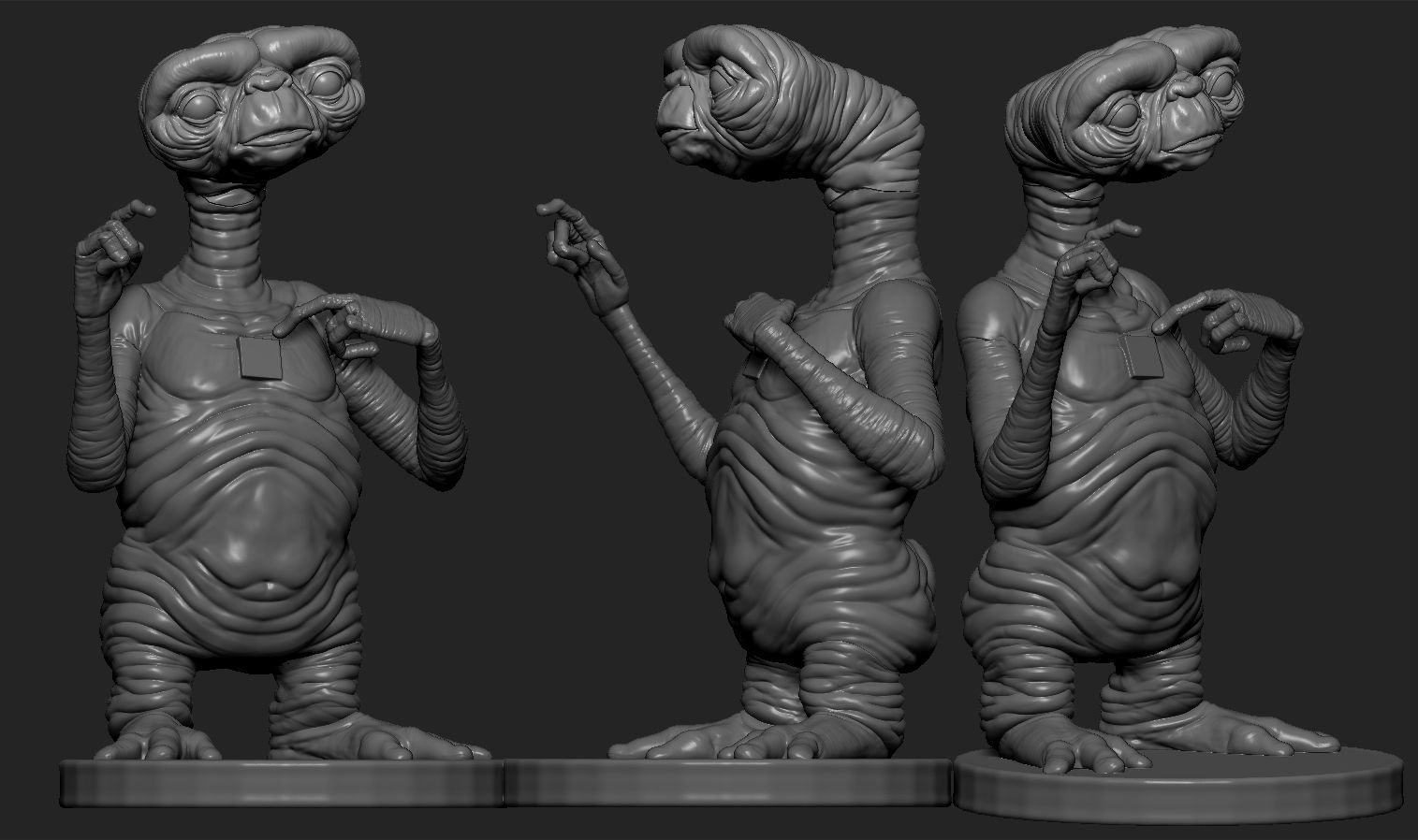 ET Alien fan art free 3D model 3D printable | CGTrader