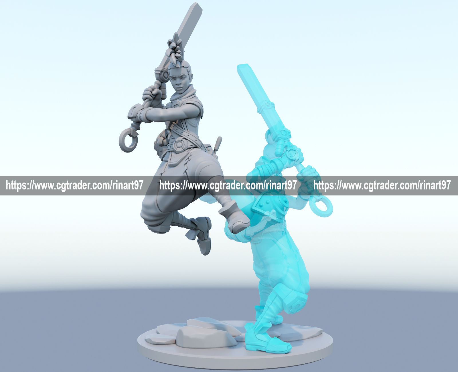 ekko 3D print model from League of Legends 3D model 3D printable | CGTrader
