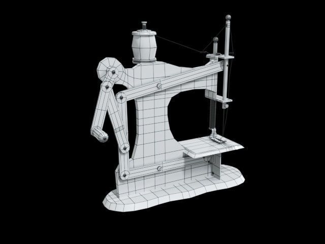 3D model Sewing machine PBR texture VR / AR / low-poly | CGTrader