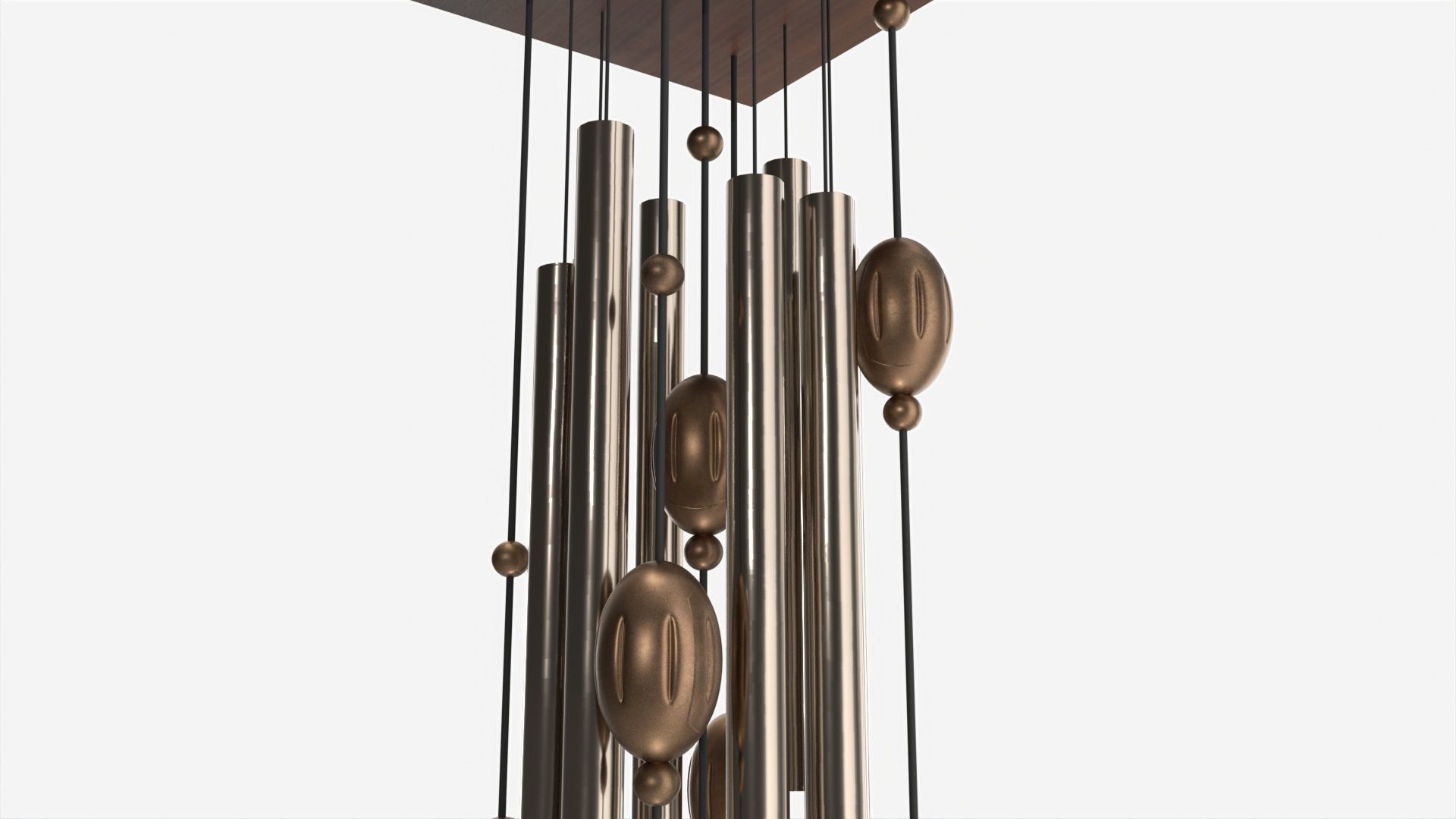 Metal Tube Wind Chimes Feng Shui 3D model | CGTrader