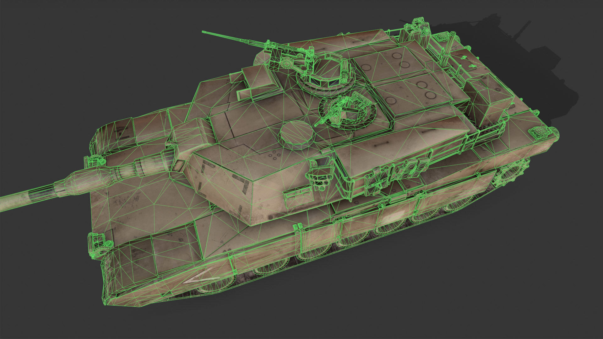 3D model M1 Abrams tank VR / AR / low-poly | CGTrader