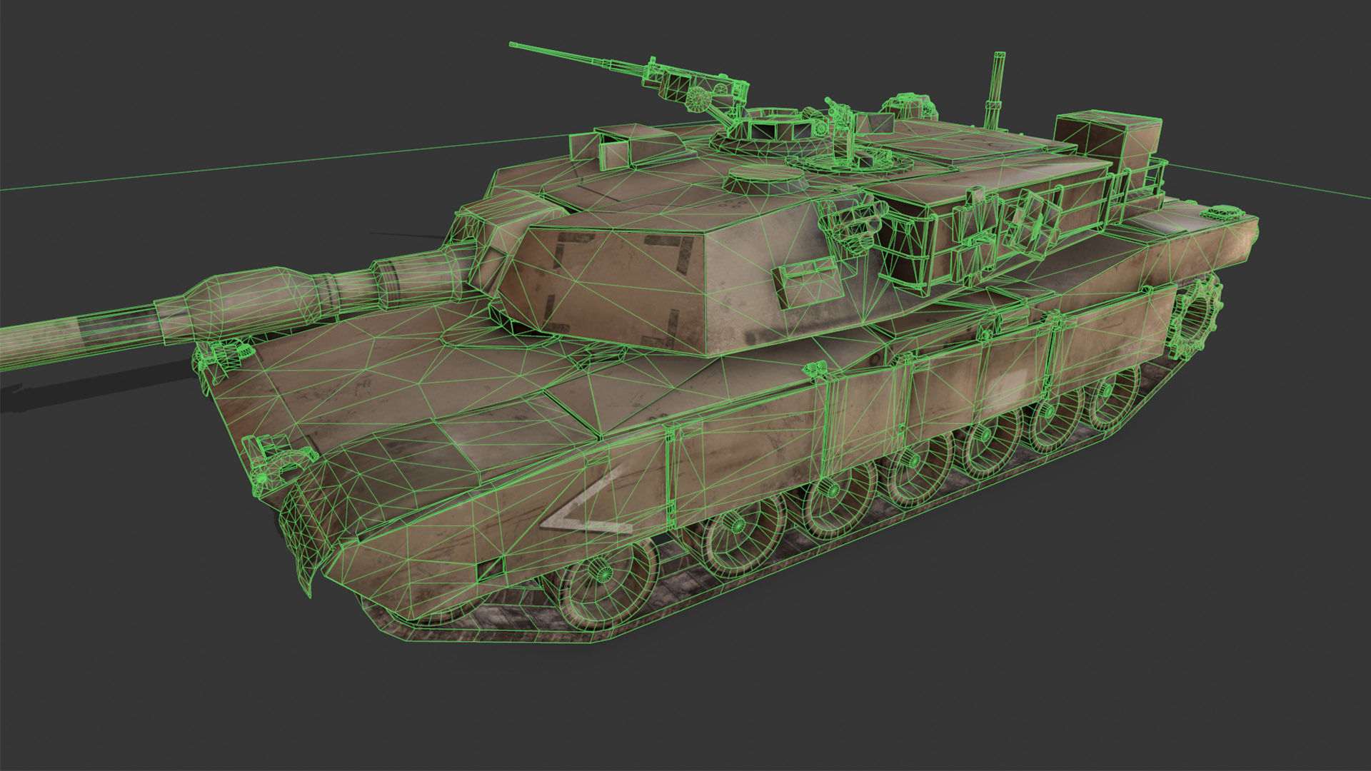3D model M1 Abrams tank VR / AR / low-poly | CGTrader