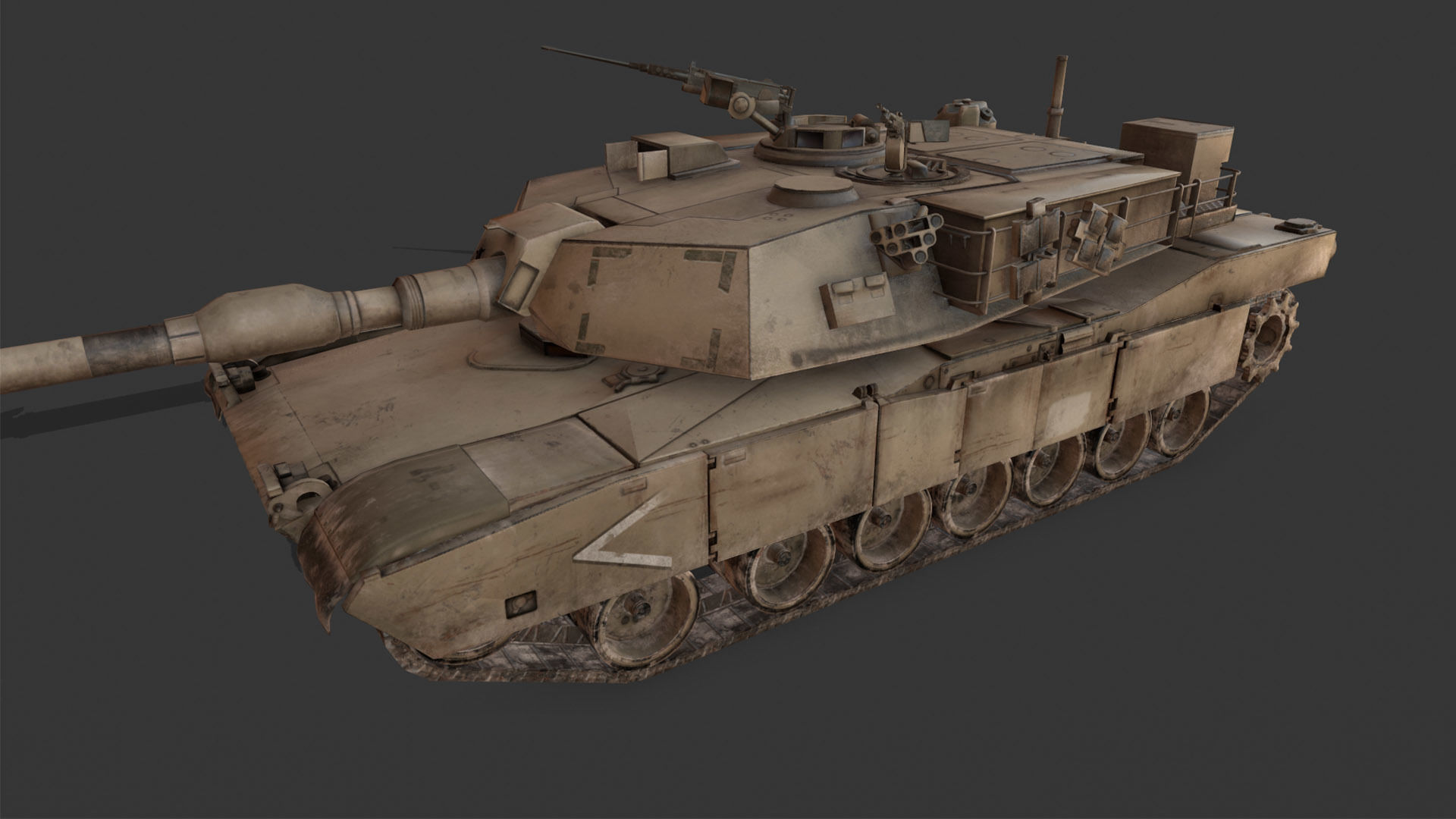 3D model M1 Abrams tank VR / AR / low-poly | CGTrader