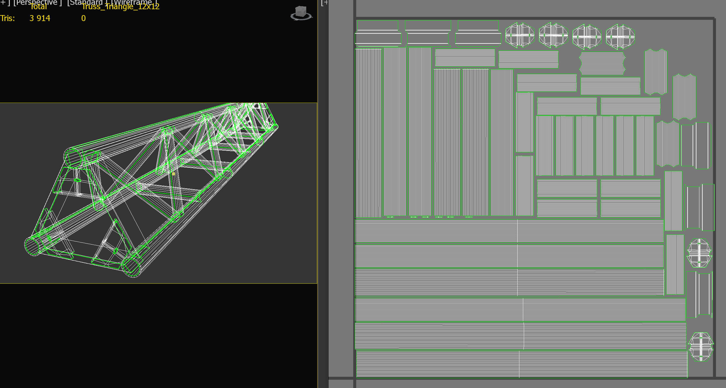 3D model Truss Triangle 12 inch PBR VR / AR / low-poly | CGTrader