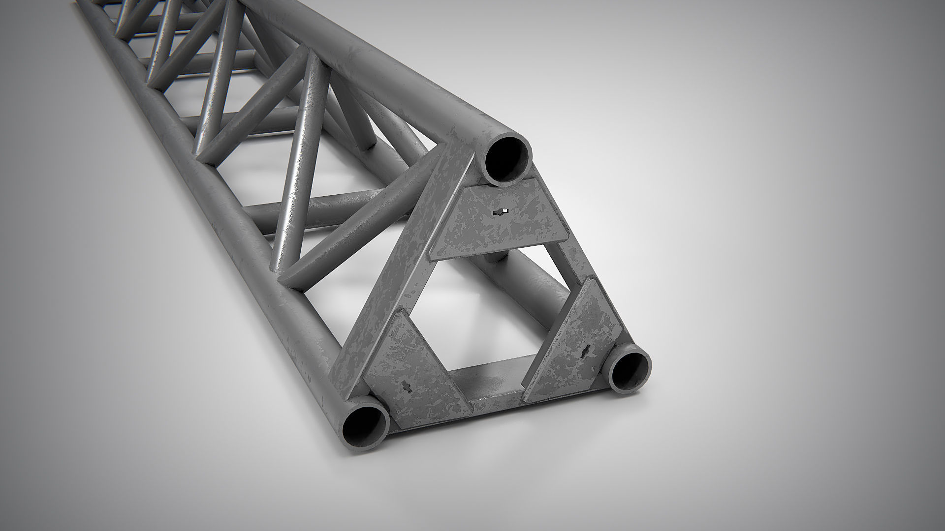 3D model Truss Triangle 12 inch PBR VR / AR / low-poly | CGTrader