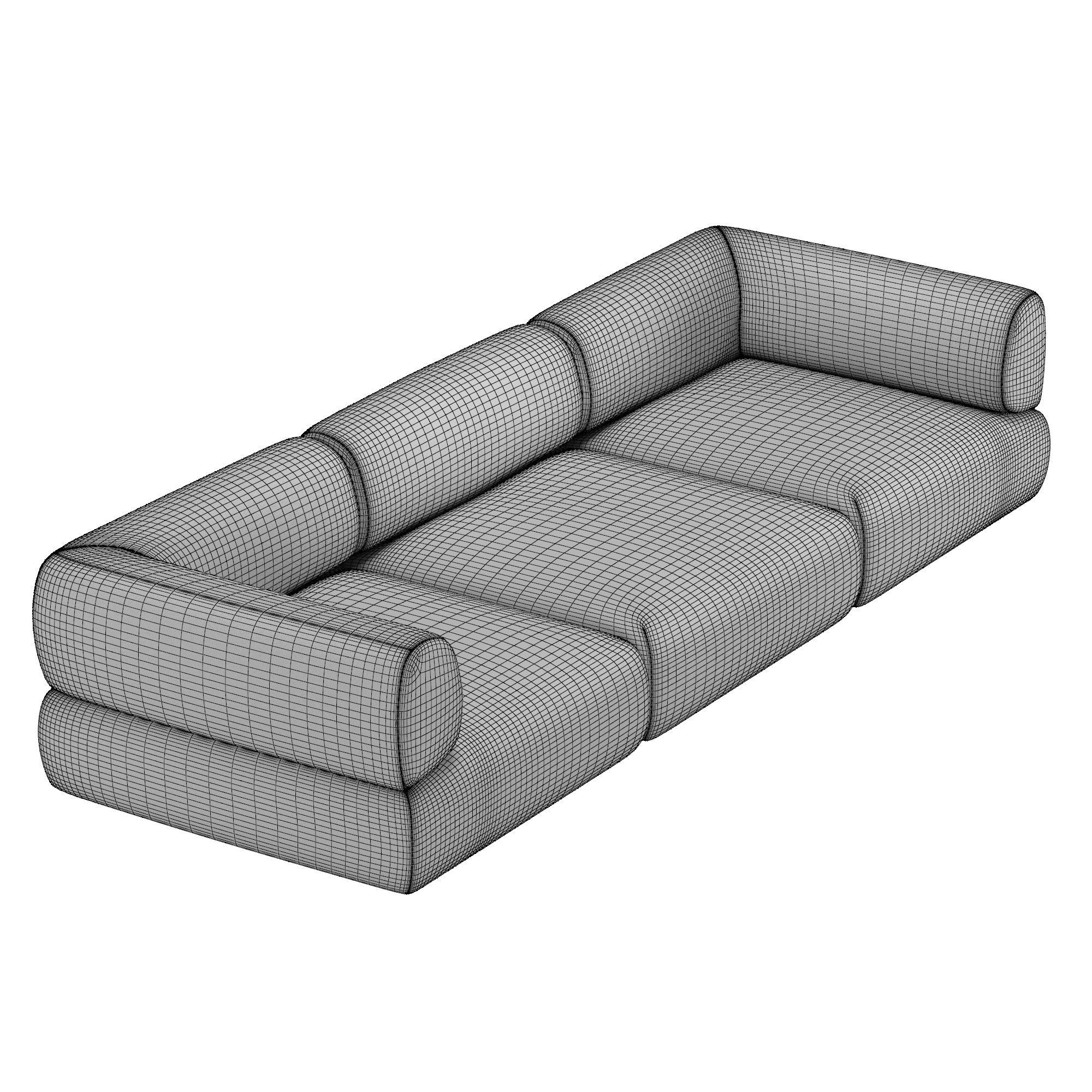PUFFALO MODULAR SOFAS 3D model | CGTrader