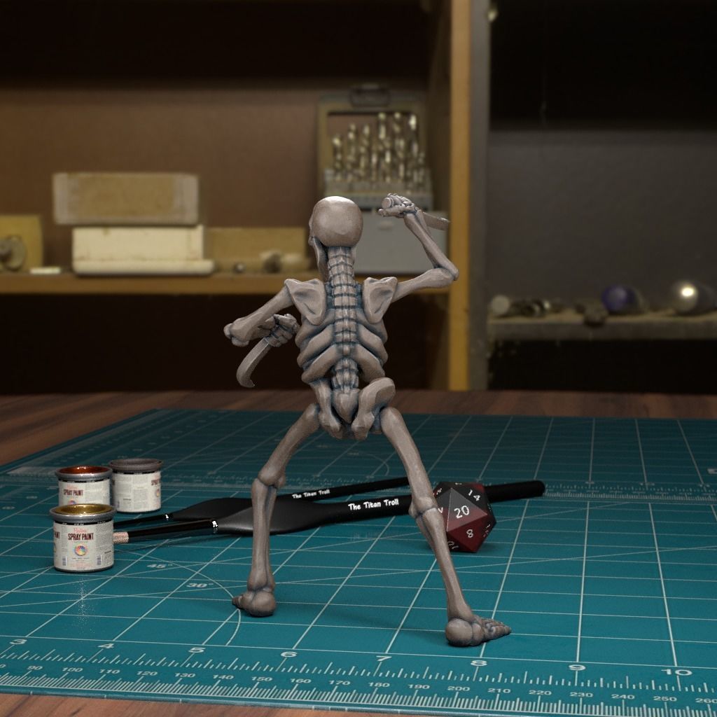 Skeleton 03 - Pre-Supported 3D model 3D printable | CGTrader