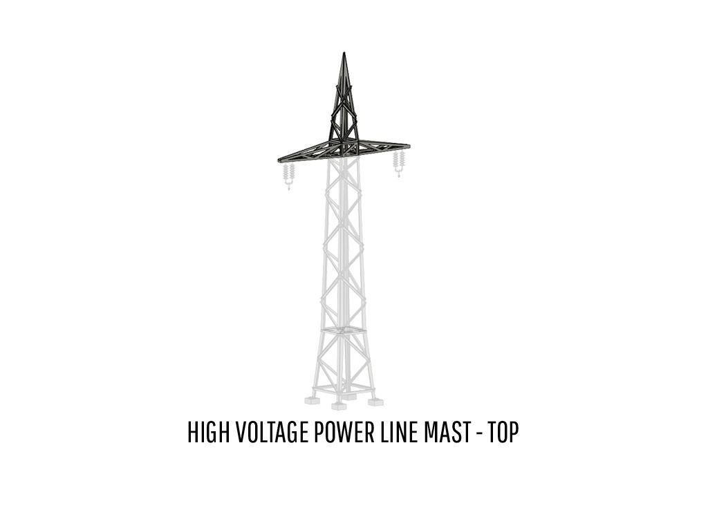 DET-0012 High Voltage Electrics set H0-scale 12 items 3D model 3D ...