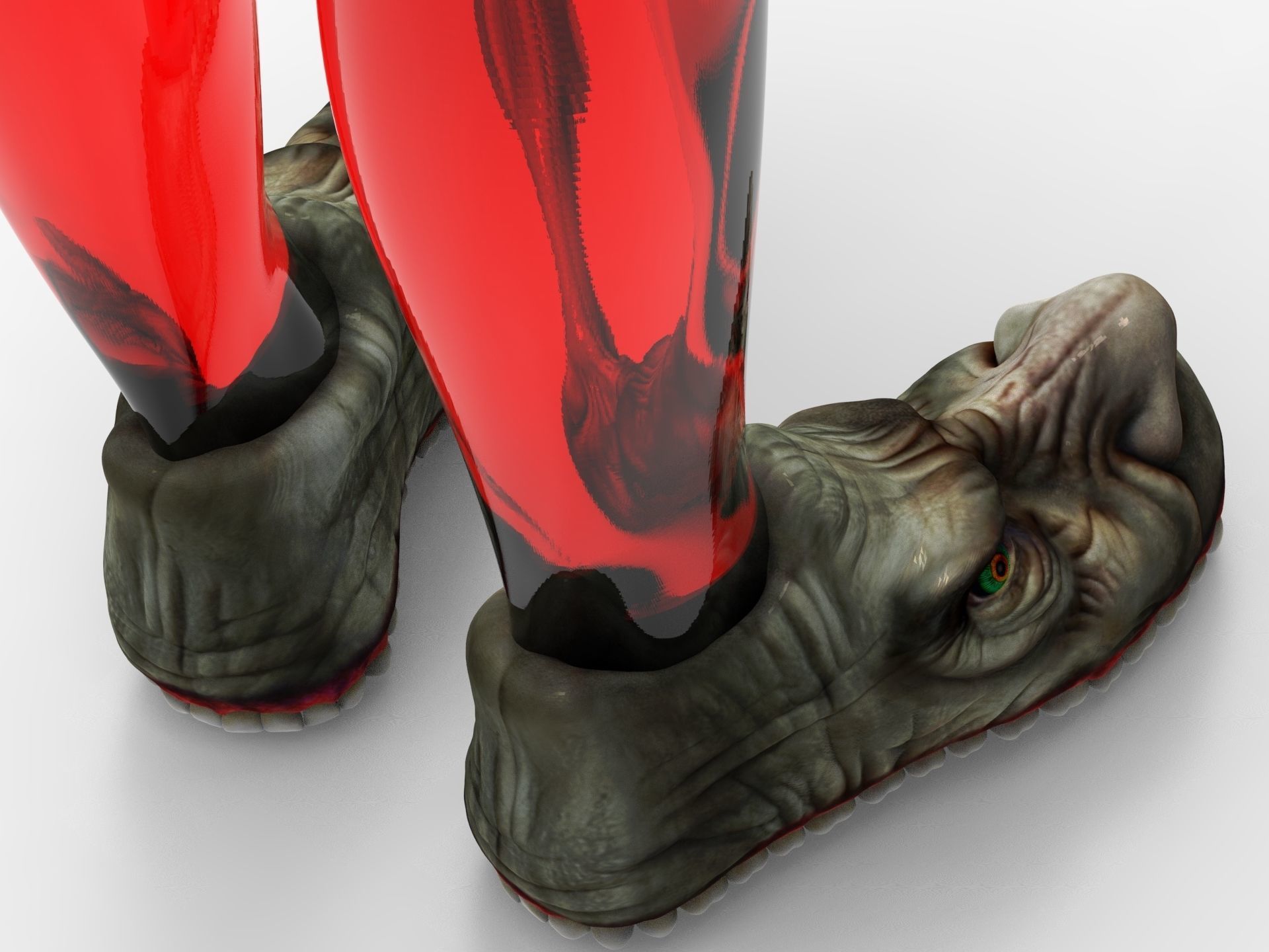 3D model MONSTER SHOE VR / AR / low-poly | CGTrader
