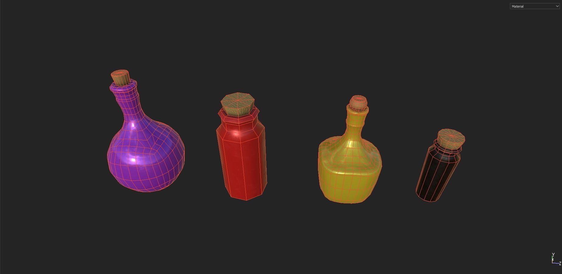 3D model Alchemy Props Pack VR / AR / low-poly | CGTrader