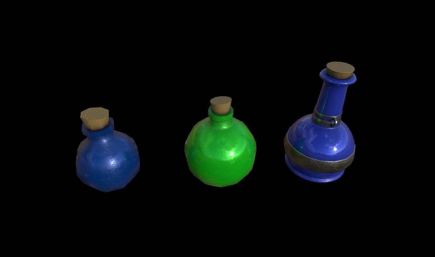 3D model Alchemy Props Pack VR / AR / low-poly | CGTrader