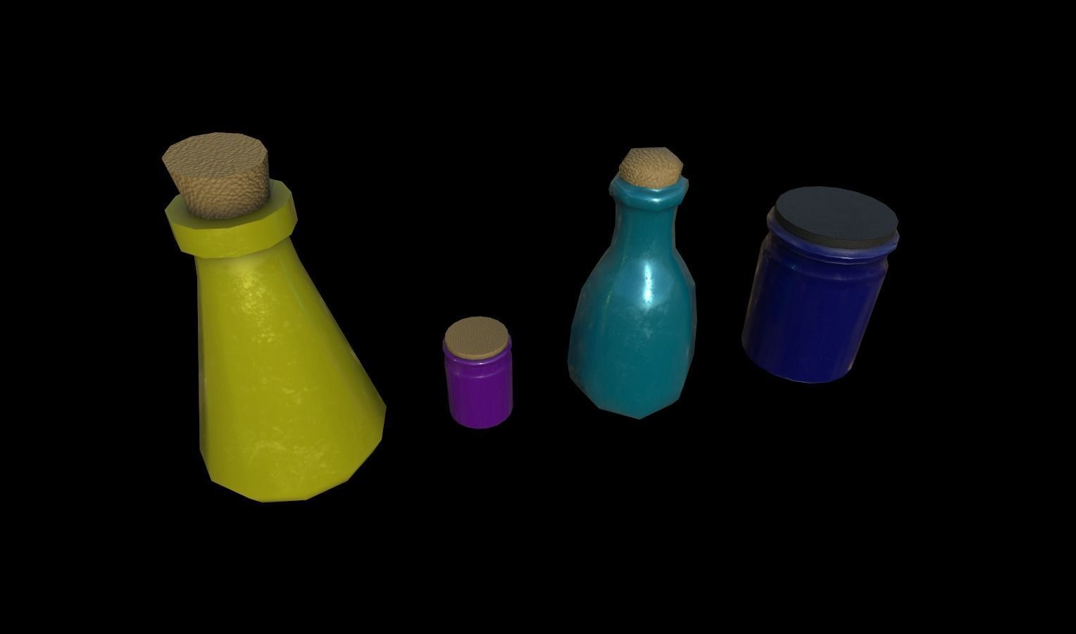 3D model Alchemy Props Pack VR / AR / low-poly | CGTrader