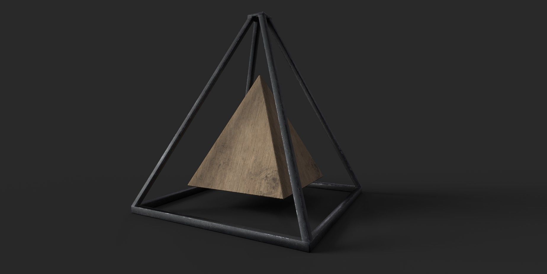 Magnetic pyramid free VR / AR / low-poly 3D model | CGTrader