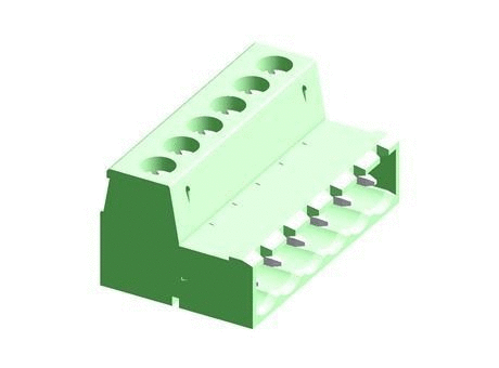 Inverted plug,5.08mmpitch,6way free 3D model | CGTrader