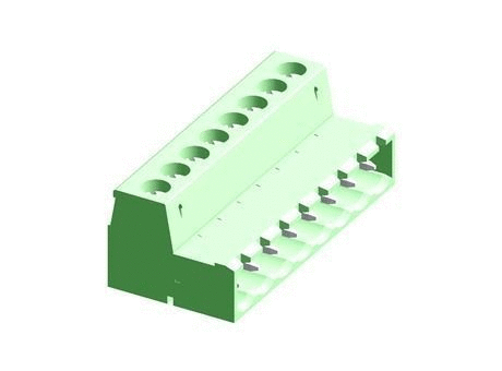 Inverted plug,5.08mmpitch,8way free 3D model | CGTrader