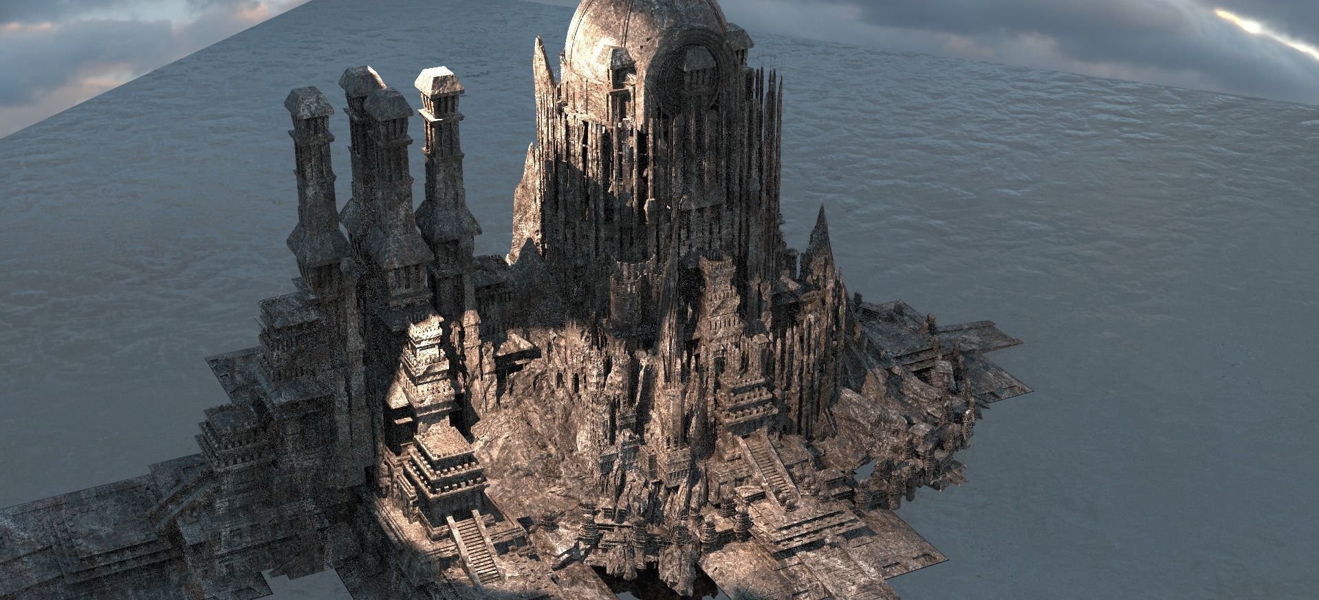 Philistine empire Towers 2 3D model | CGTrader