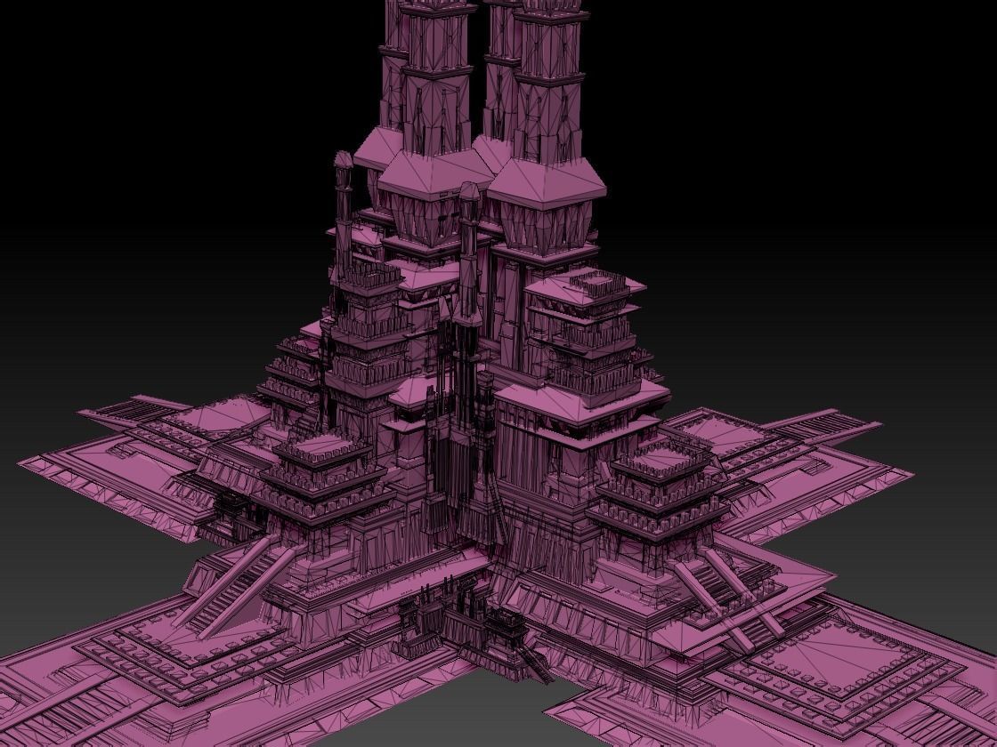 Philistine Empire City Cliffs 2 3D model | CGTrader