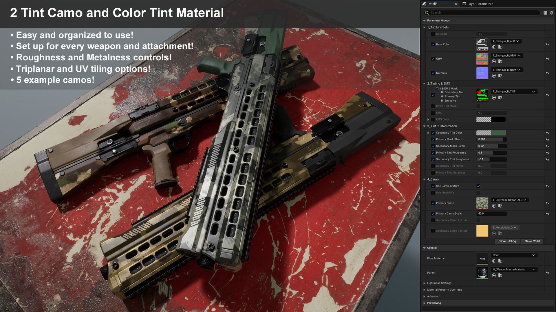 3D model 9 Modern Firearms Pack - AAA - Game Ready - Rigged VR / AR ...