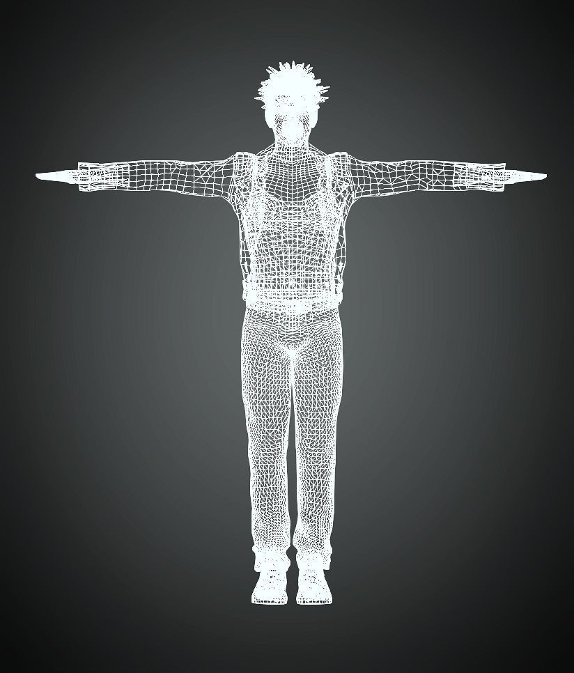3D model Character - City Rocker Avatar - Rigged and Blendshapes VR ...