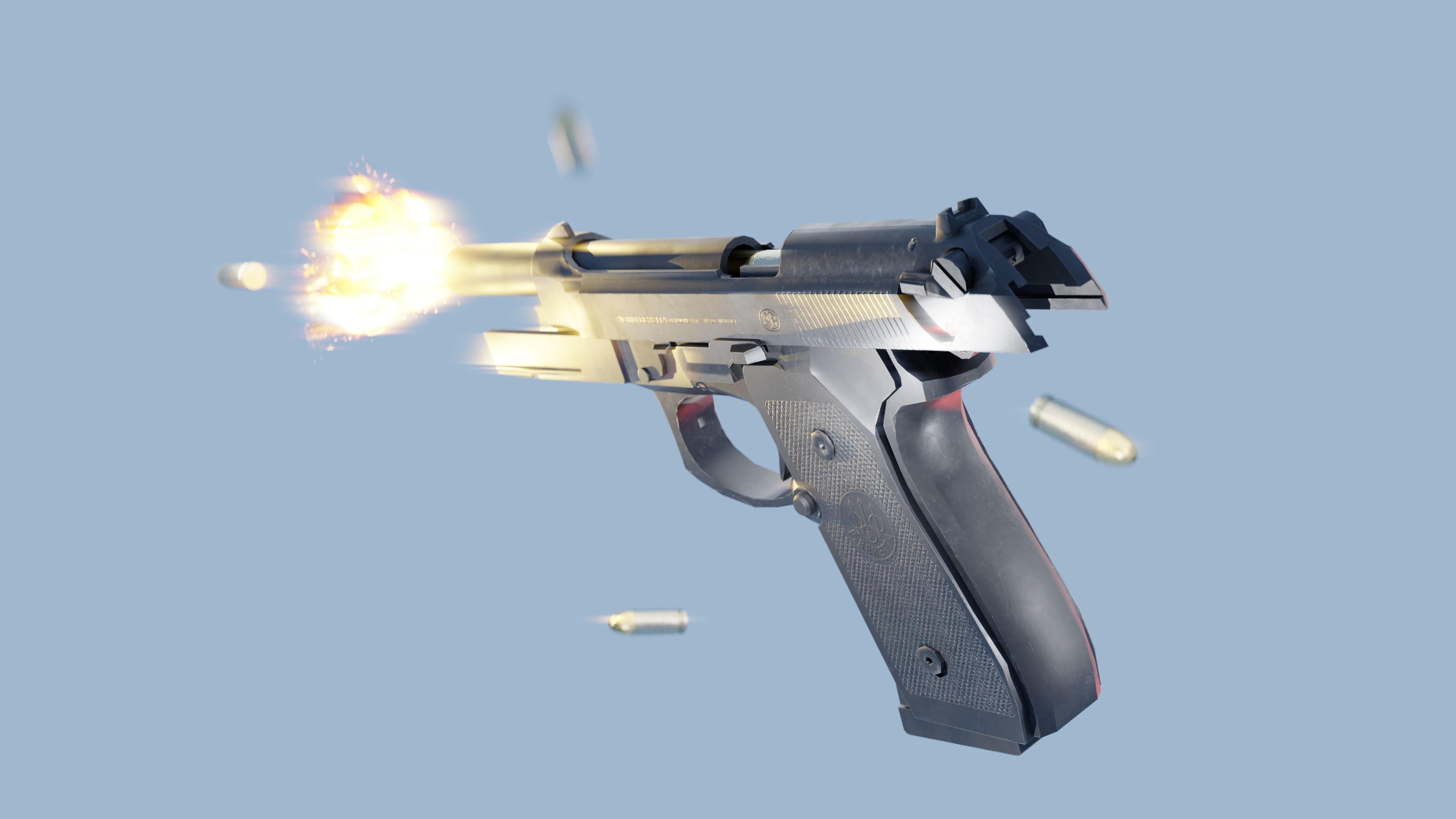 3D model Beretta 92 Pistol VR / AR / low-poly | CGTrader