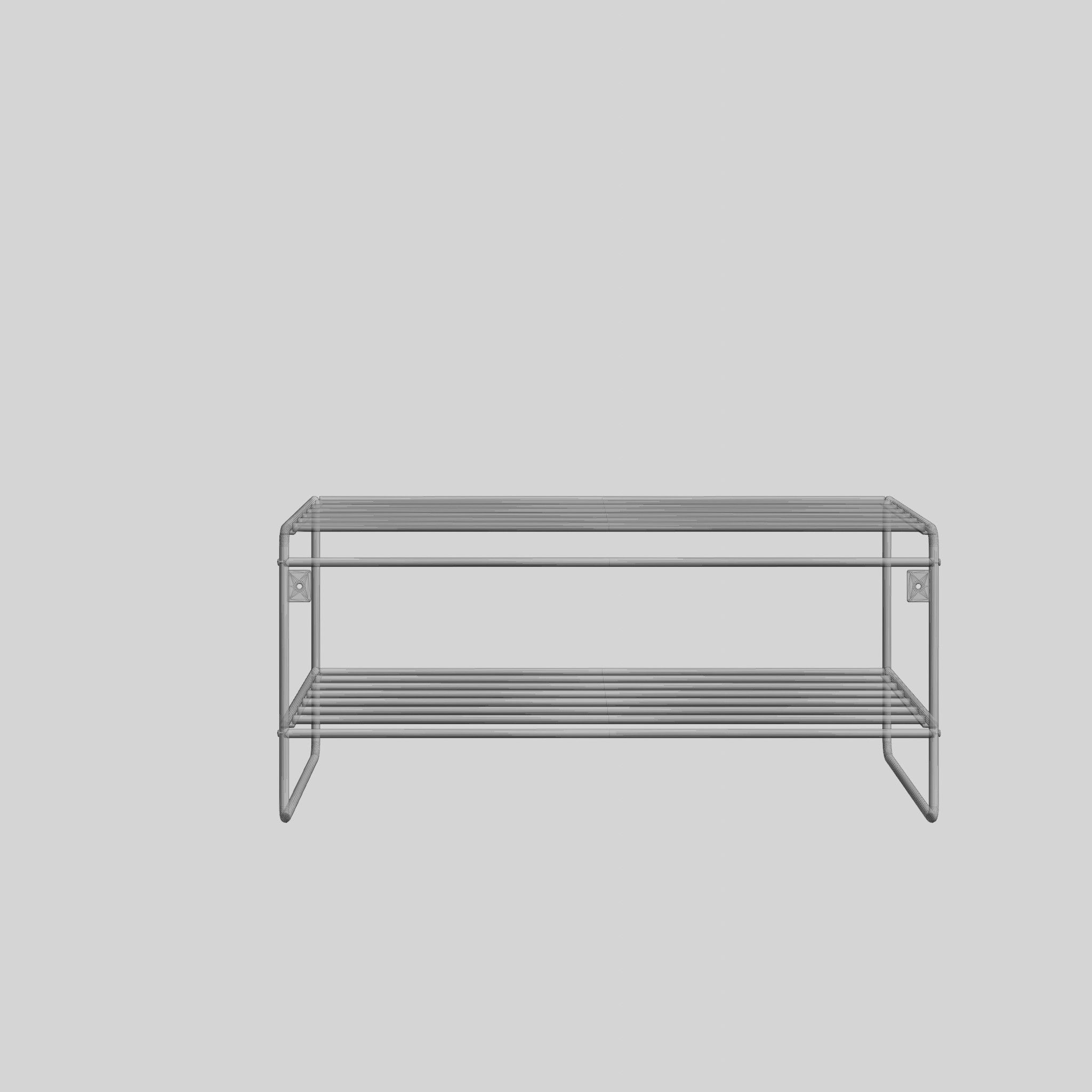 3D model Metal Shoe Rack Black VR / AR / low-poly | CGTrader