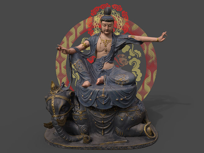 Buddhist bodhisattva 3D model | CGTrader