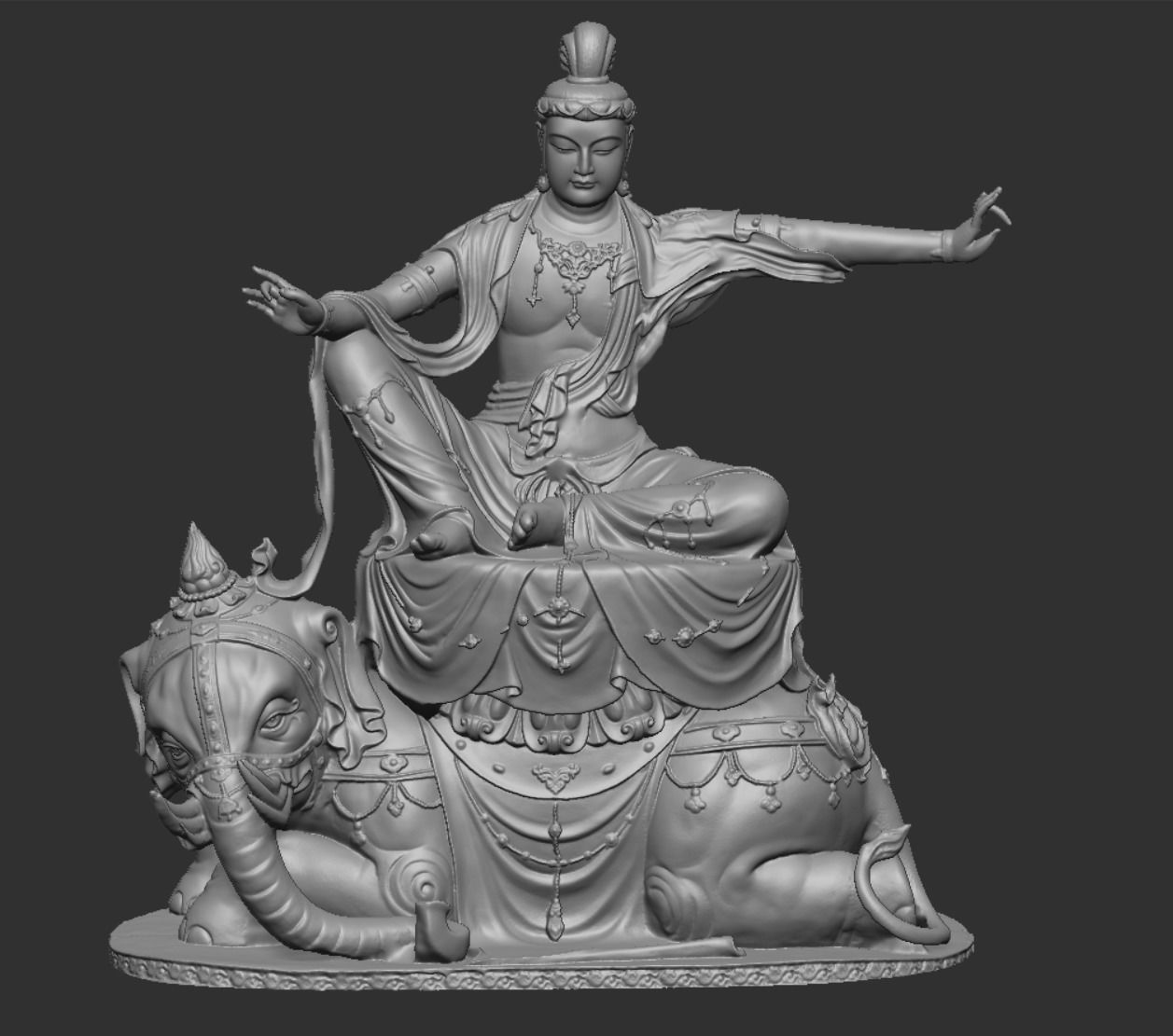 Buddhist bodhisattva 3D model | CGTrader