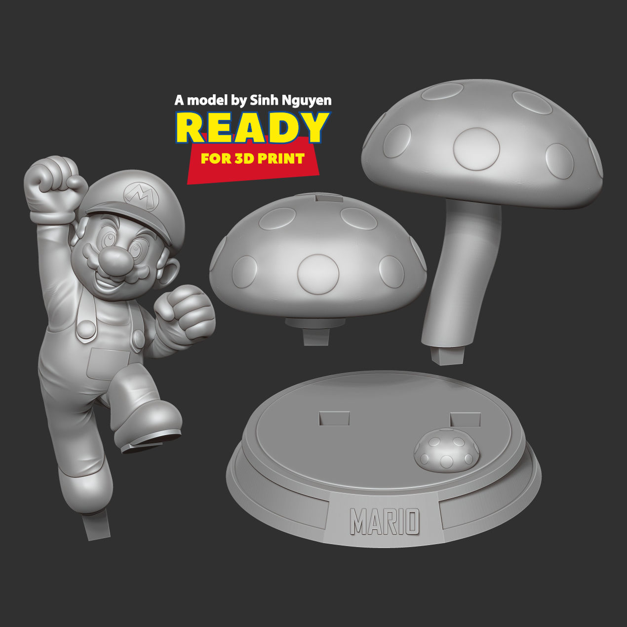 The Super Mario Bros 3D model 3D printable | CGTrader