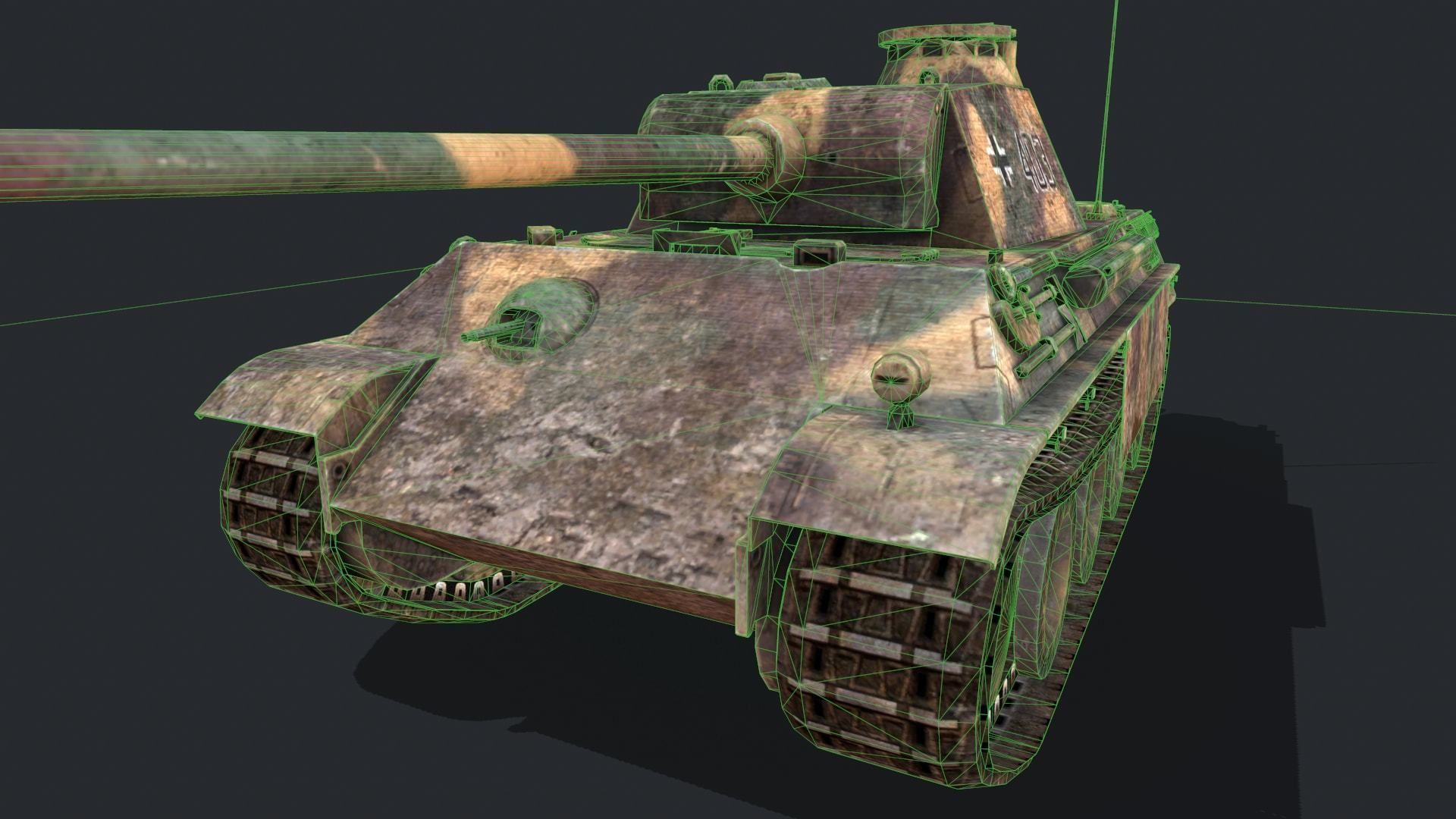 3D model Panther tank VR / AR / low-poly | CGTrader