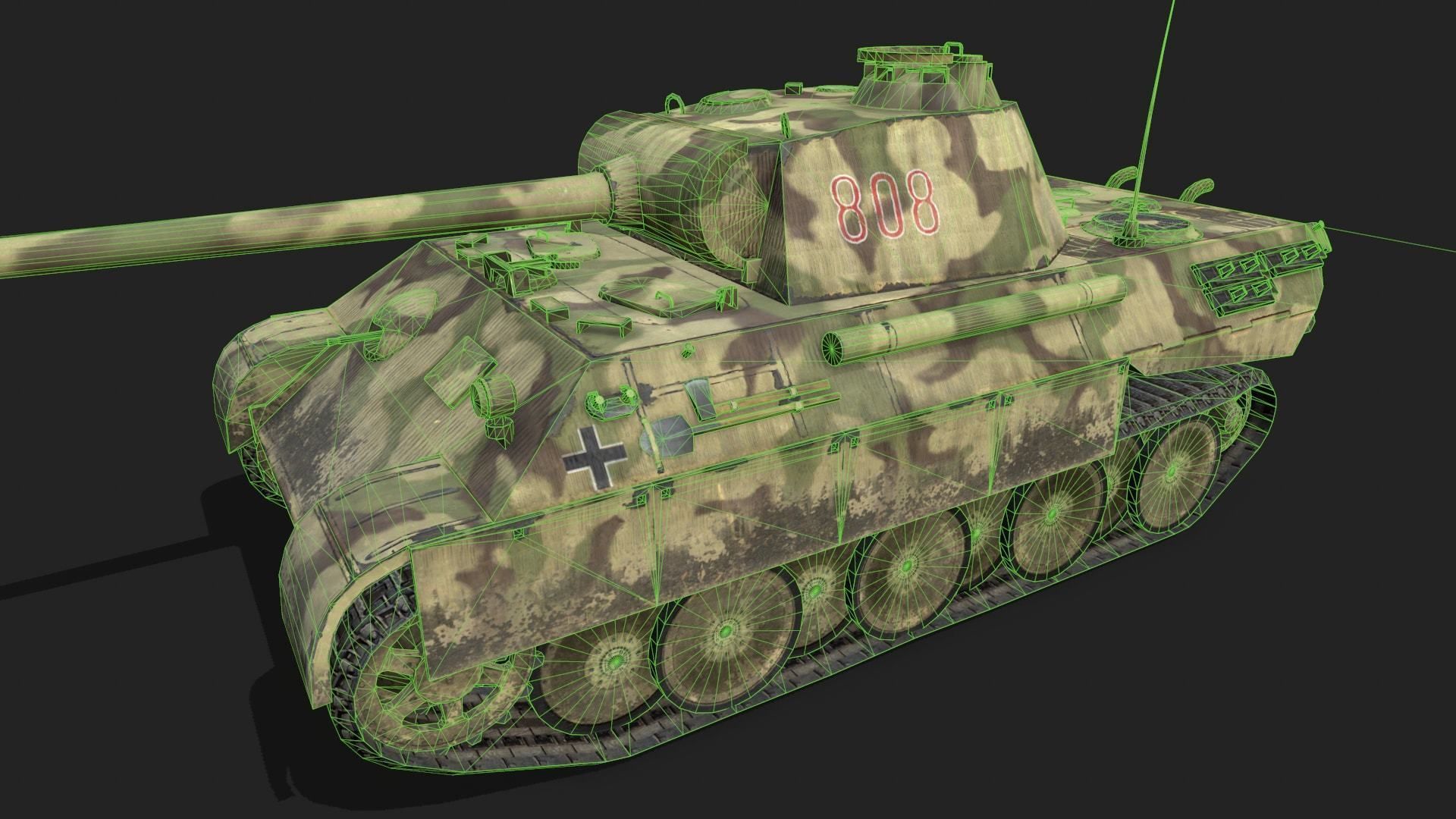 3D model Panzer 5 tank VR / AR / low-poly | CGTrader