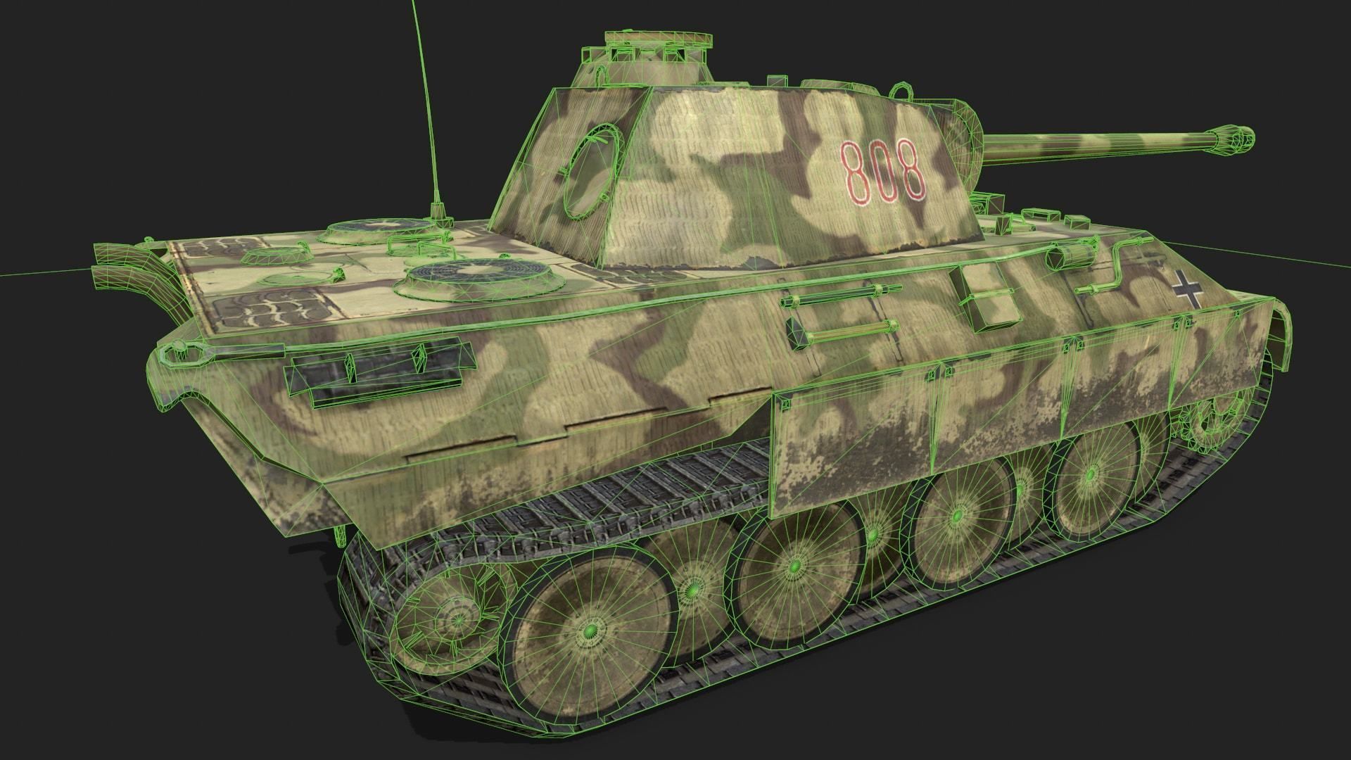 3D model Panzer 5 tank VR / AR / low-poly | CGTrader