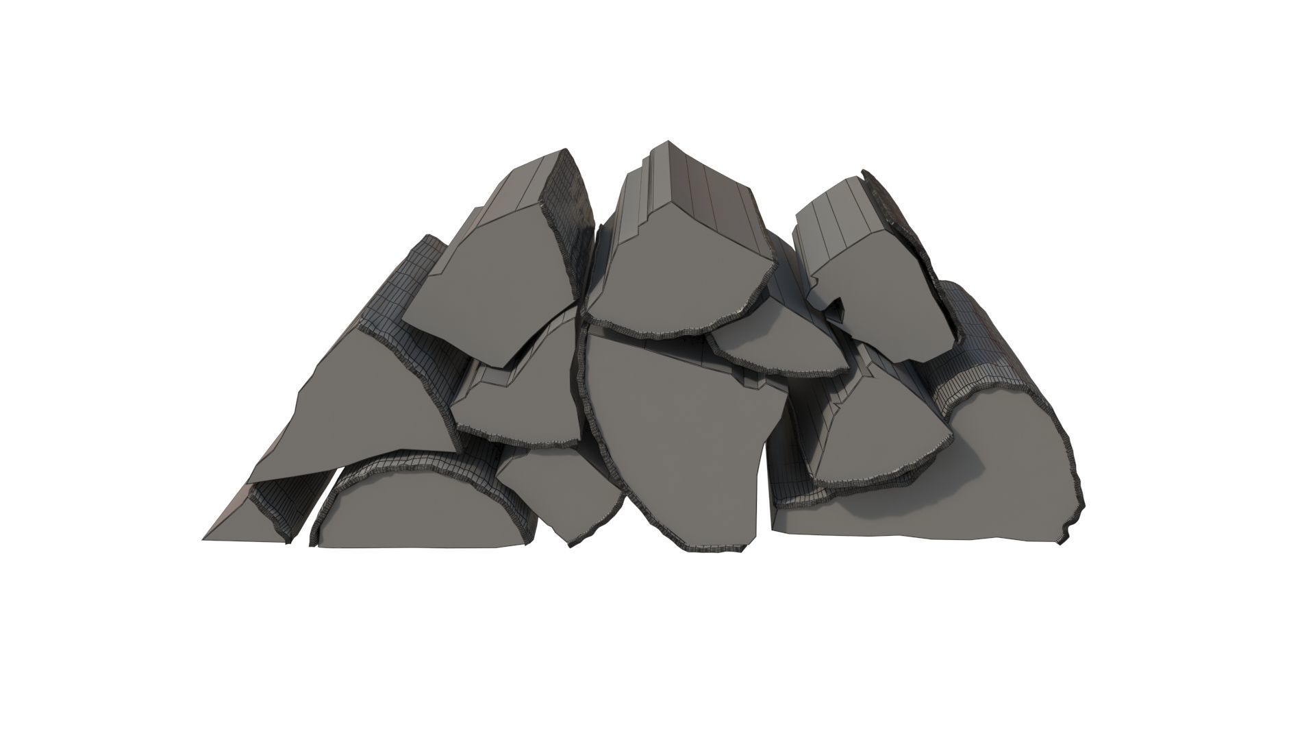 Split Fire wood logs 3d model 3D model | CGTrader